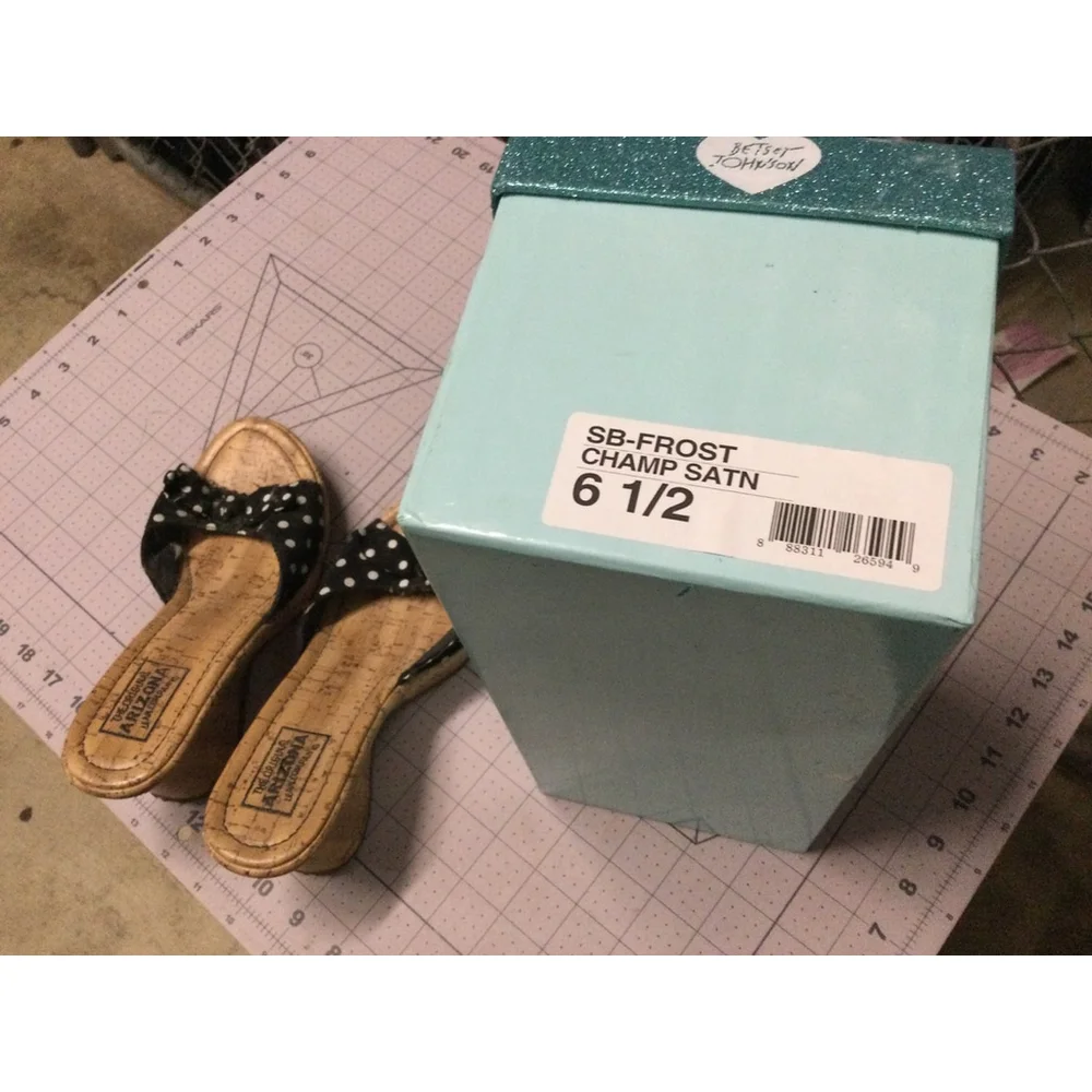 Betsey Johnson | Shoes | Womens Betsey Johnson Sandals Size 65 Black ...